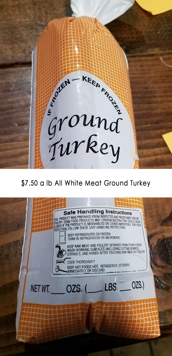 Turkey -- Ground White meat - Grassfed on the Hill
