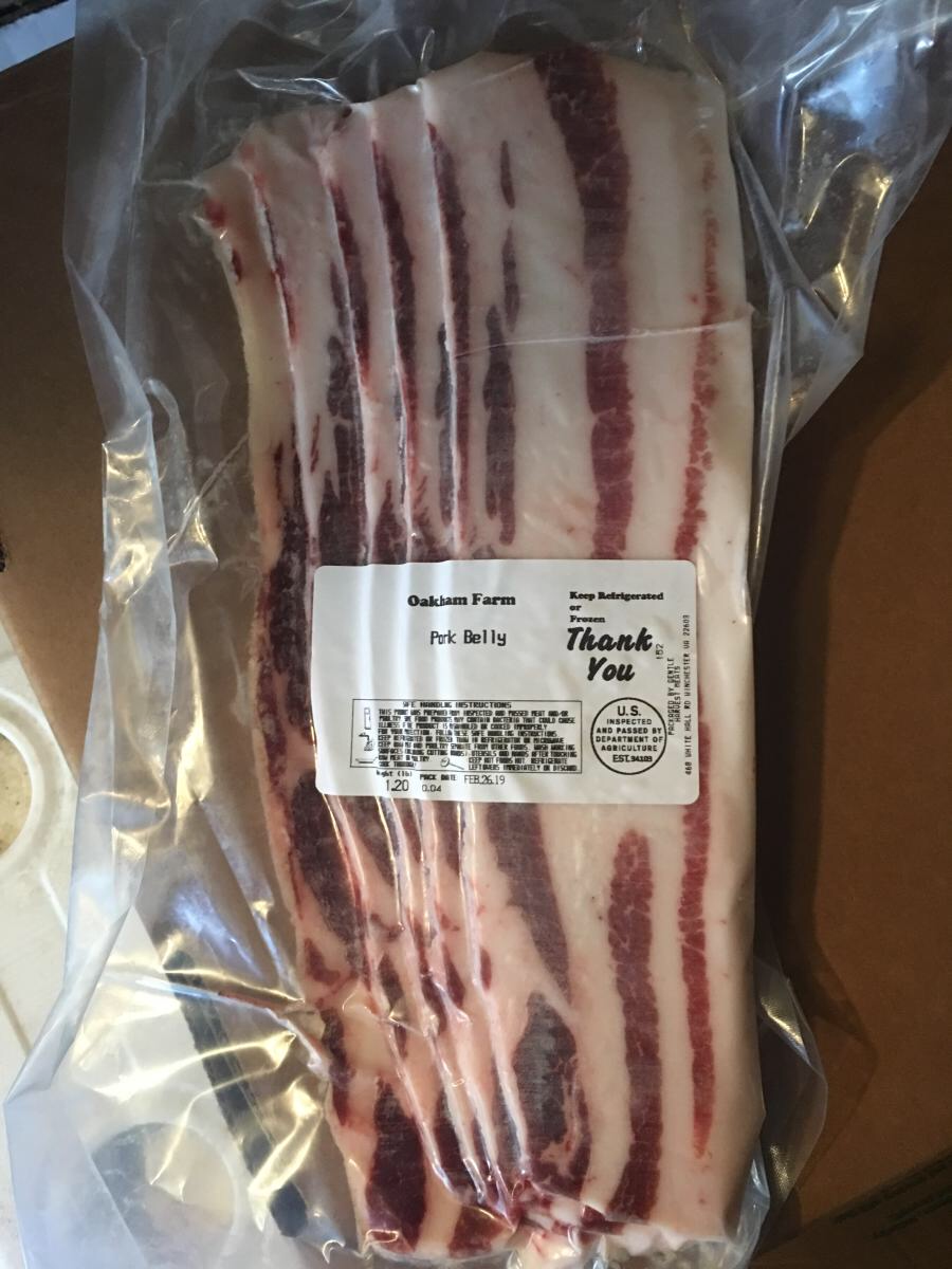 Oakham Farm Fresh Pork Belly - Grassfed on the Hill