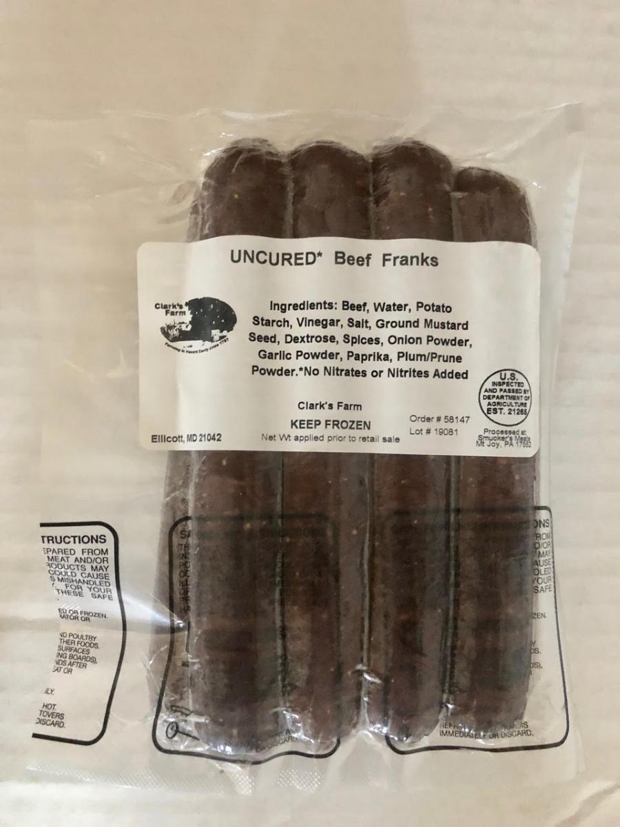 Grass-fed Beef Hot Dogs - Fingerboard Farm Market